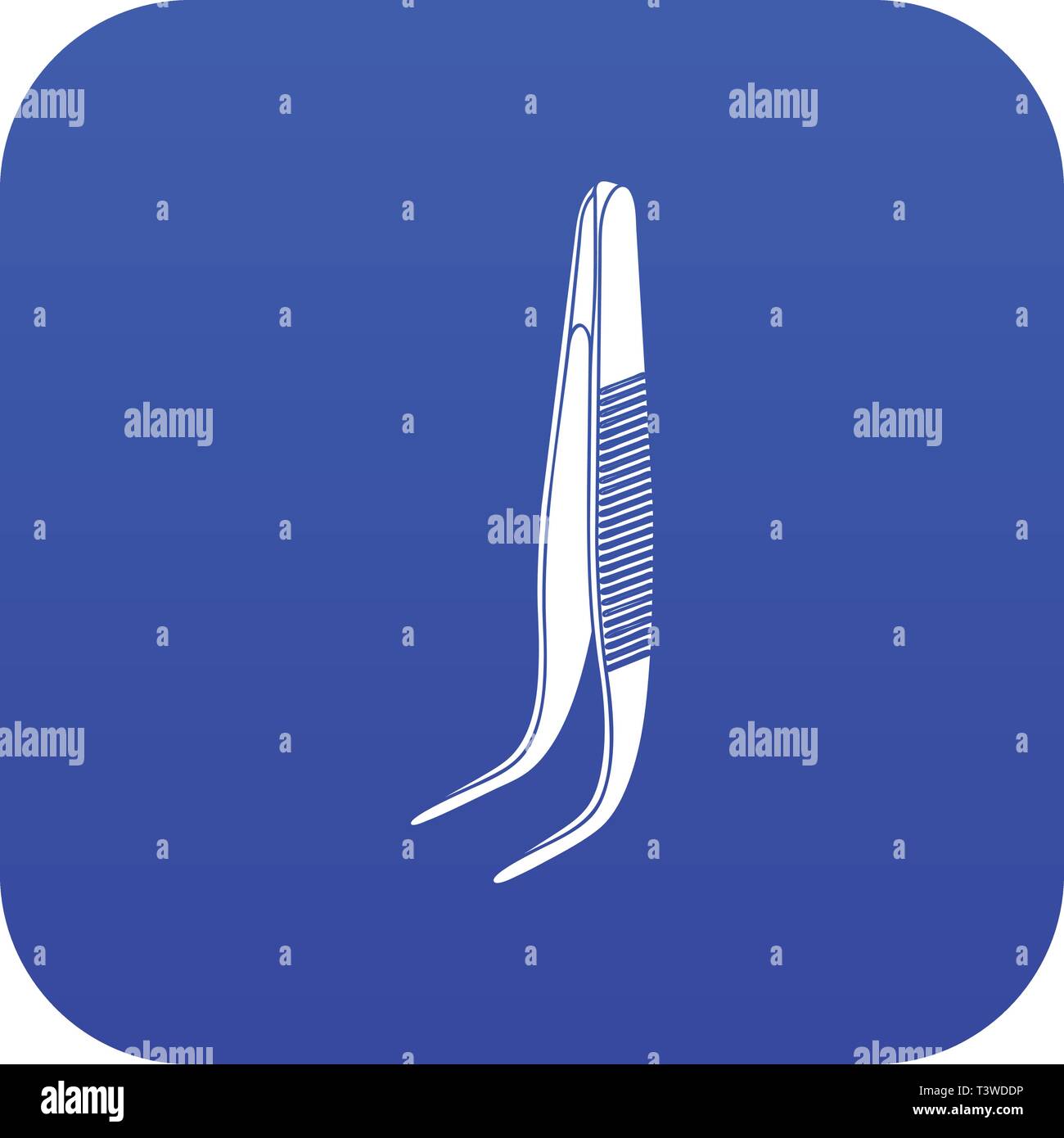 Medical forceps icon blue vector Stock Vector Image & Art - Alamy