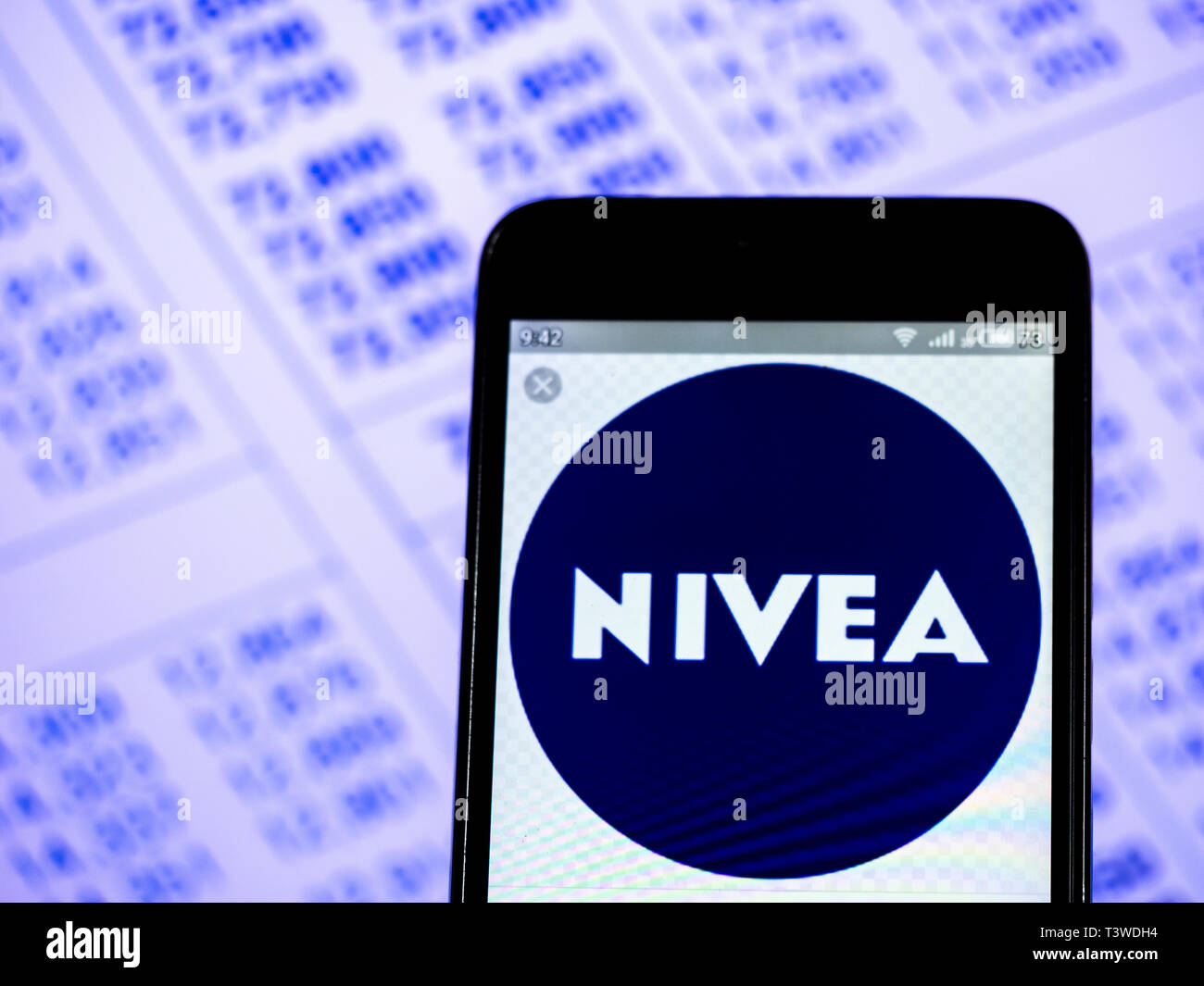 In this photo illustration a NIVEA is a German personal care brand is ...