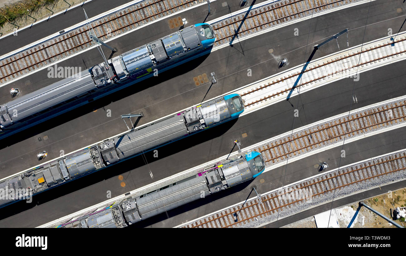 Lined trains hi-res stock photography and images - Alamy
