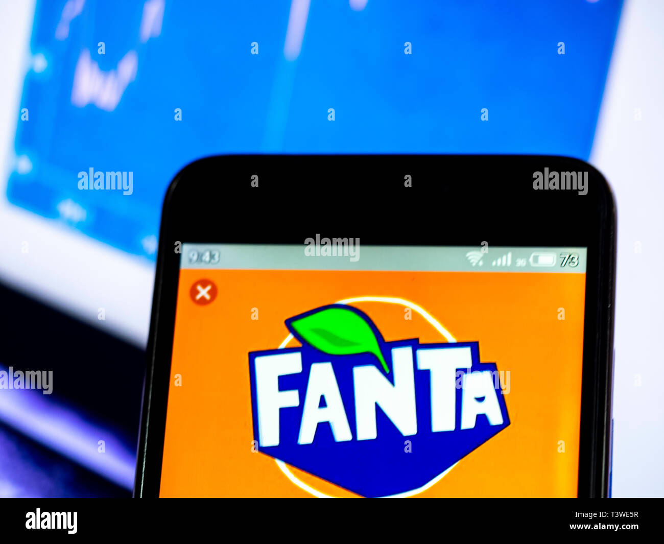 In this photo illustration a Fanta is a brand of fruit-flavored ...