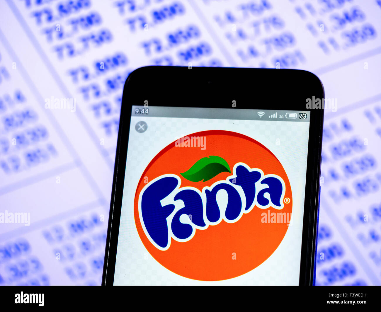 In this photo illustration a Fanta is a brand of fruit-flavored ...
