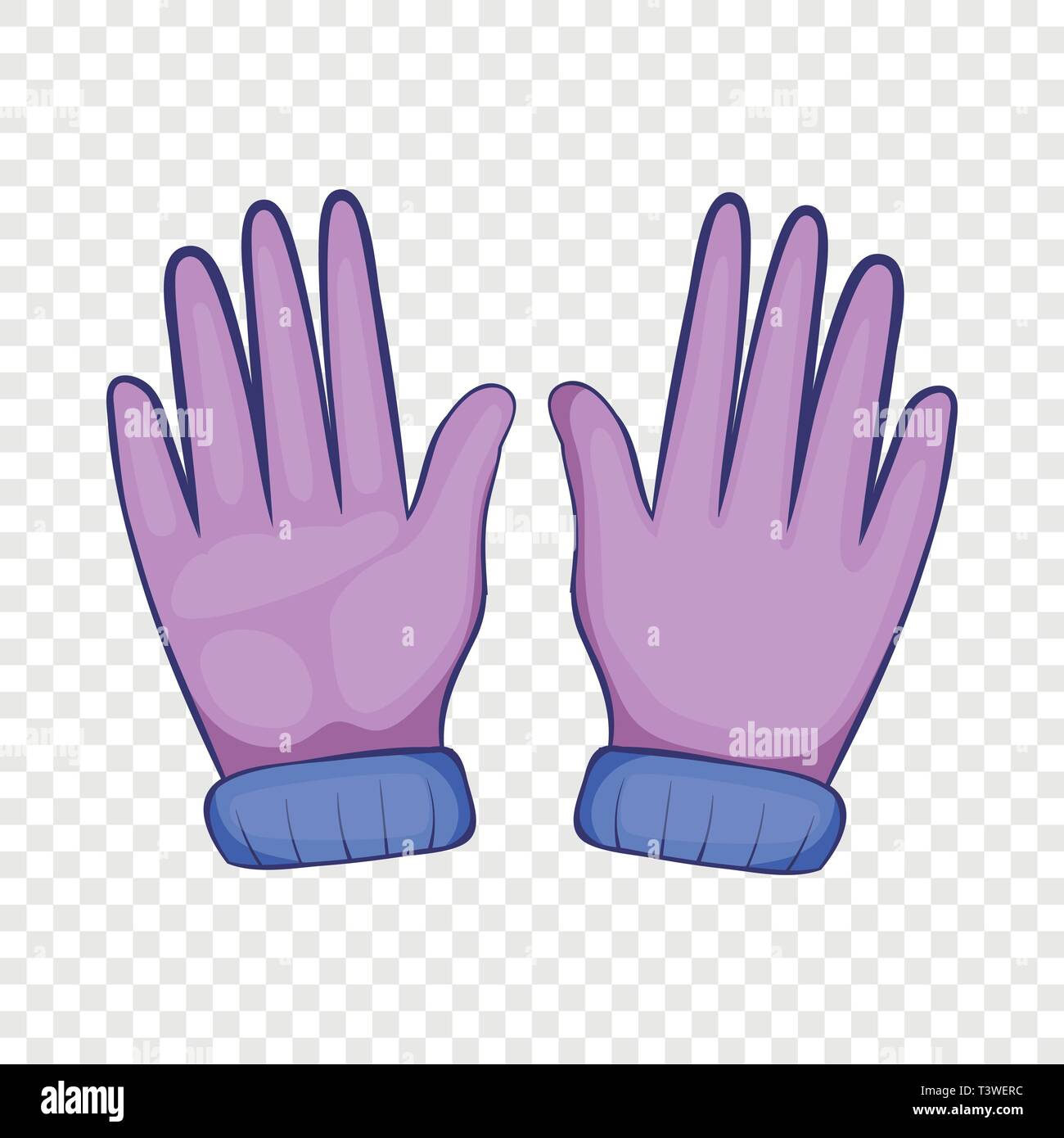 Winter gloves icon, cartoon style Stock Vector Image & Art - Alamy