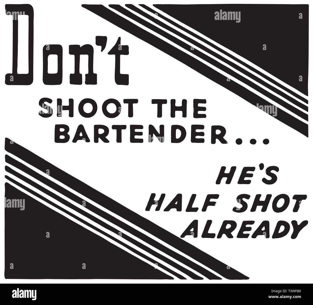 Bartenders vector hi-res stock photography and images - Alamy