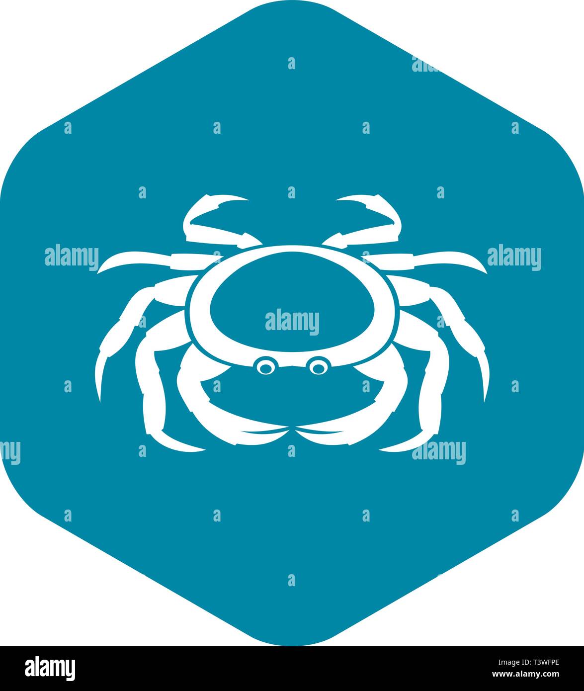 Seafood crab icon, simple style Stock Vector Image & Art - Alamy
