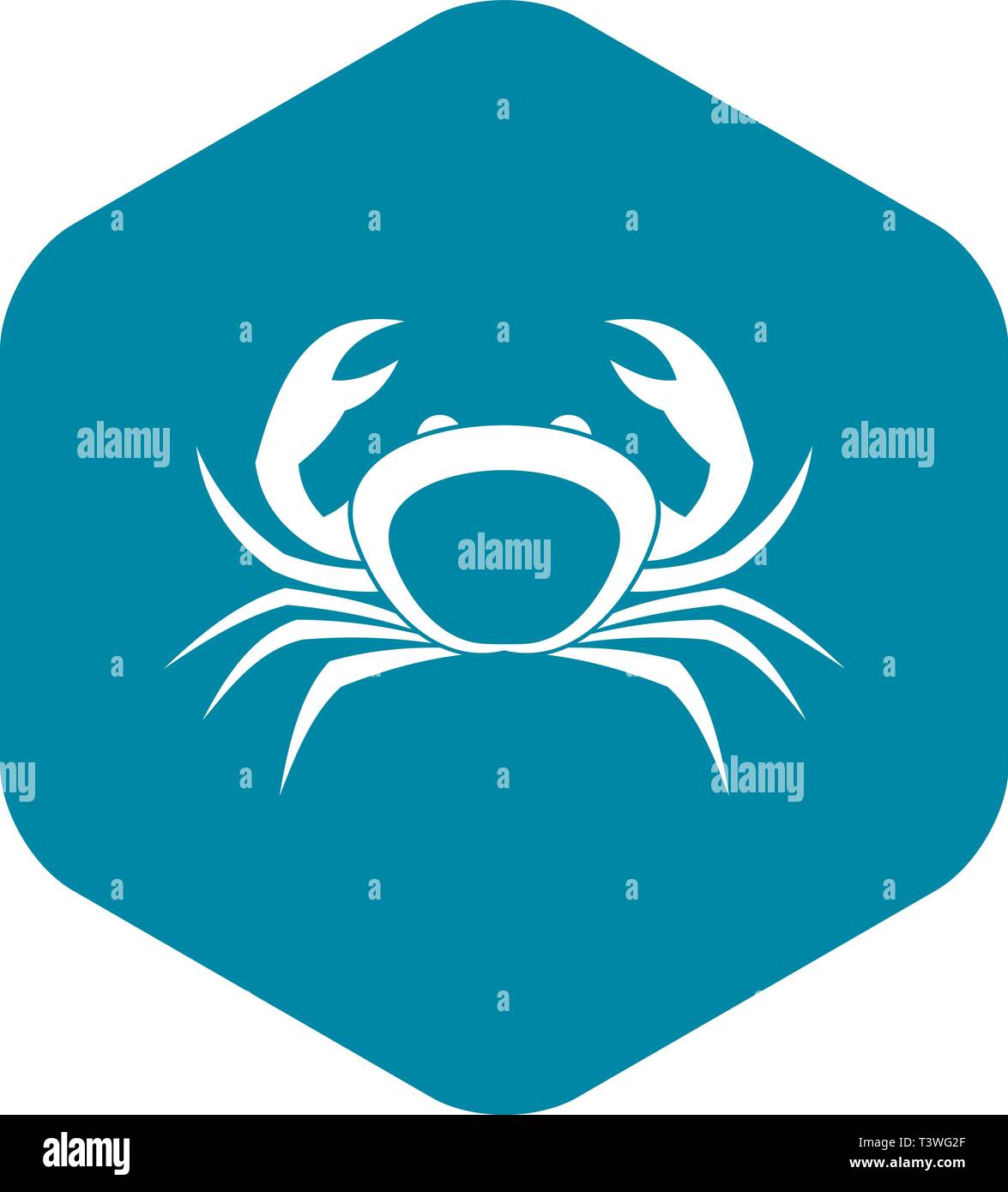 Crab icon, simple style Stock Vector Image & Art - Alamy