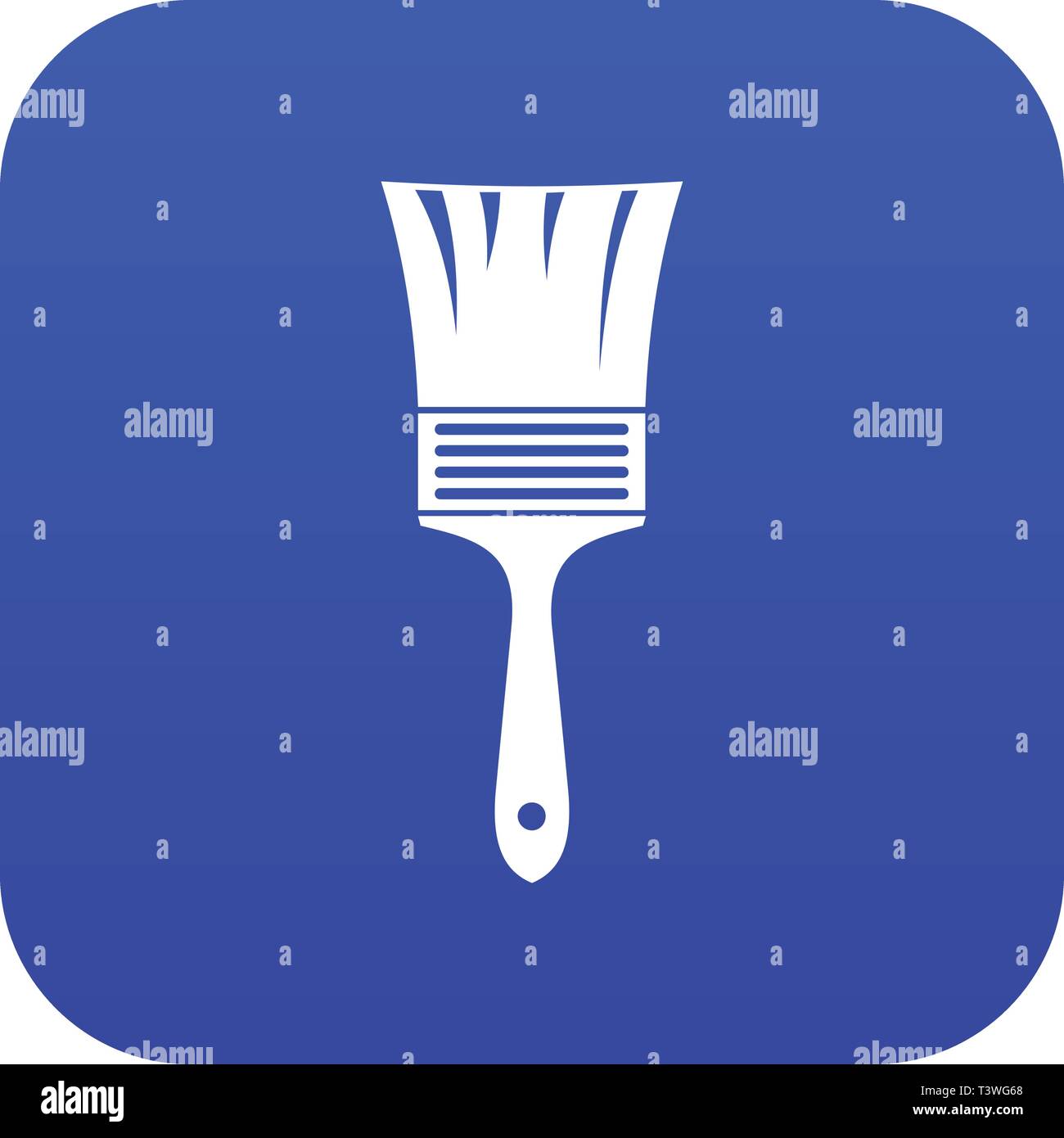 Paint brush icon digital blue Stock Vector Image & Art - Alamy