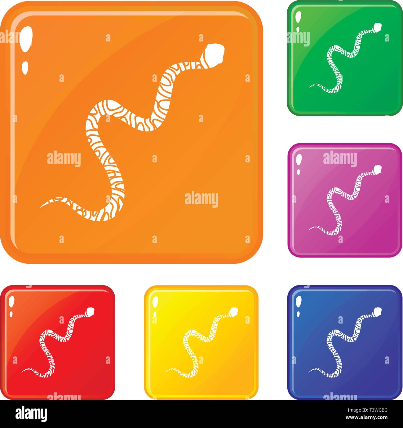 Wriggling snake Stock Vector Images - Alamy