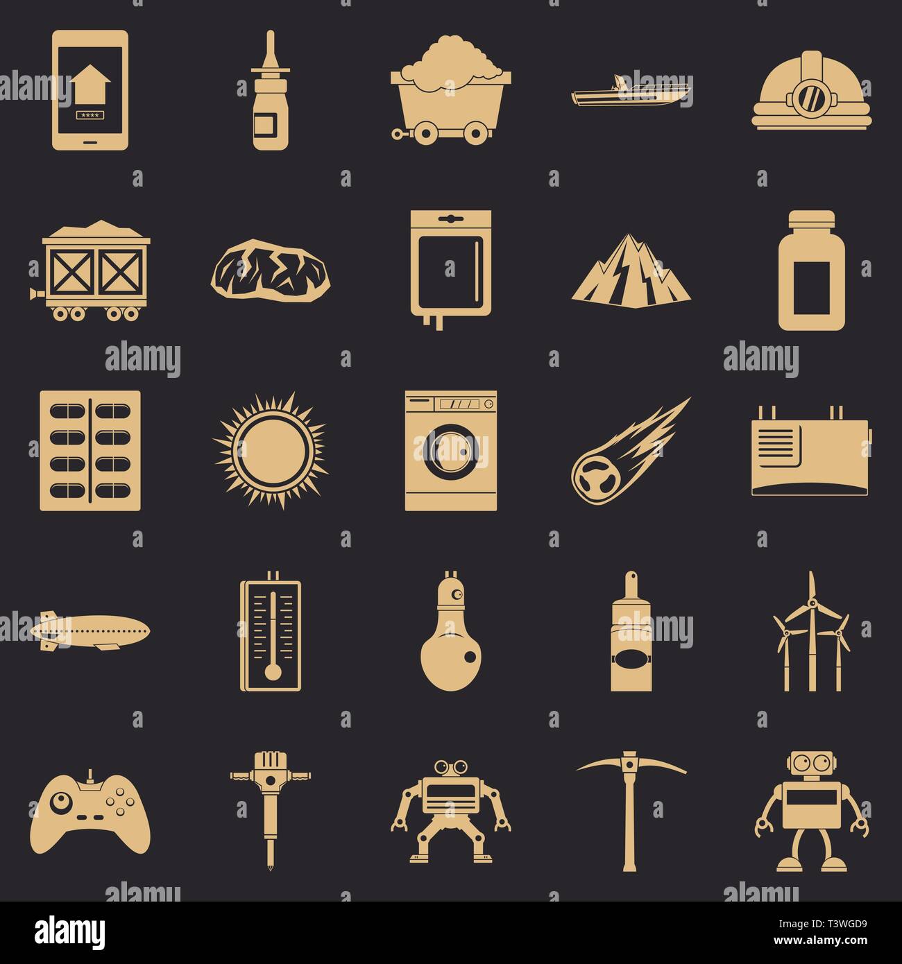 Software icons set, simple style Stock Vector Image & Art - Alamy