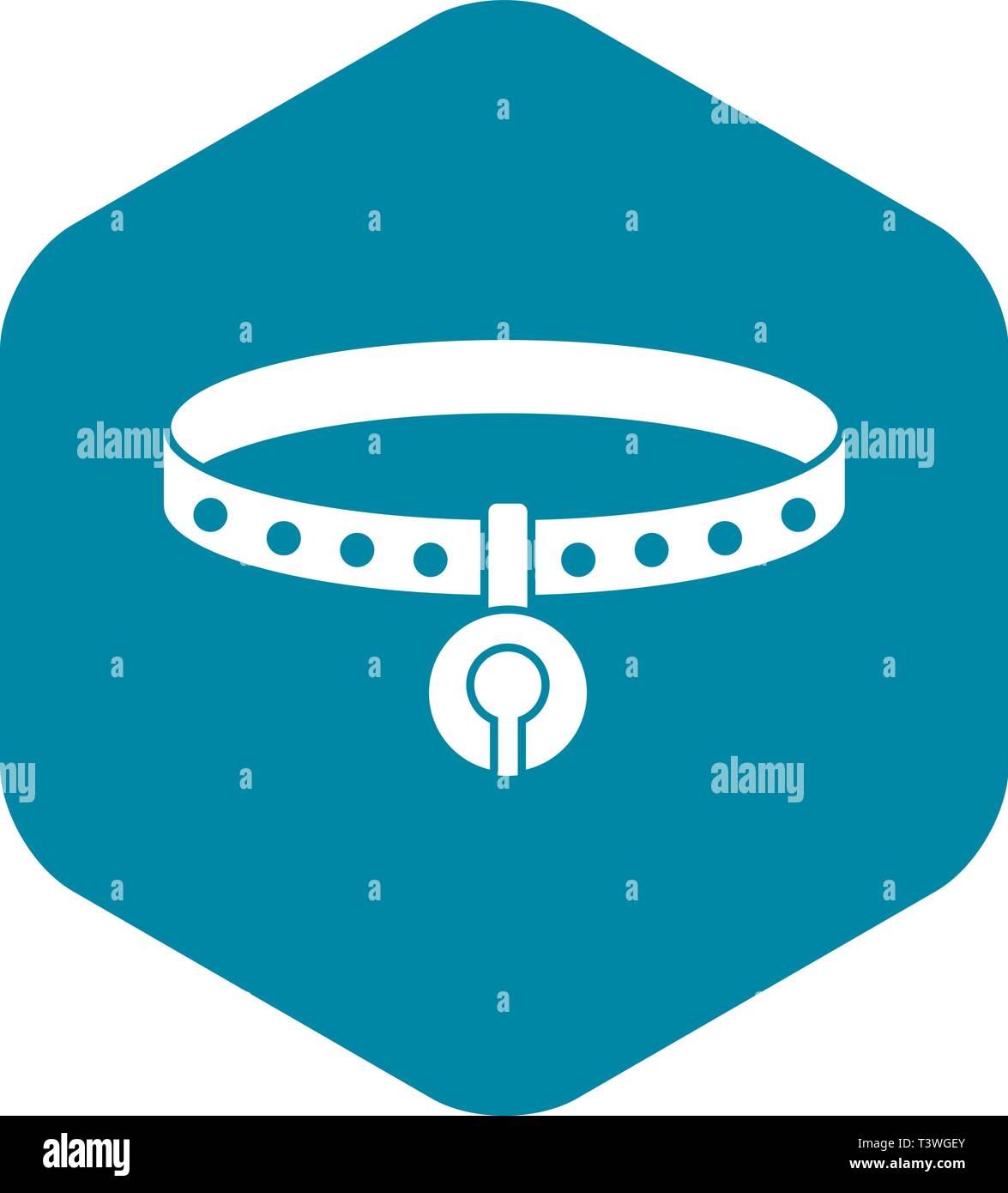 Cat collar icon, simple style Stock Vector Image & Art - Alamy