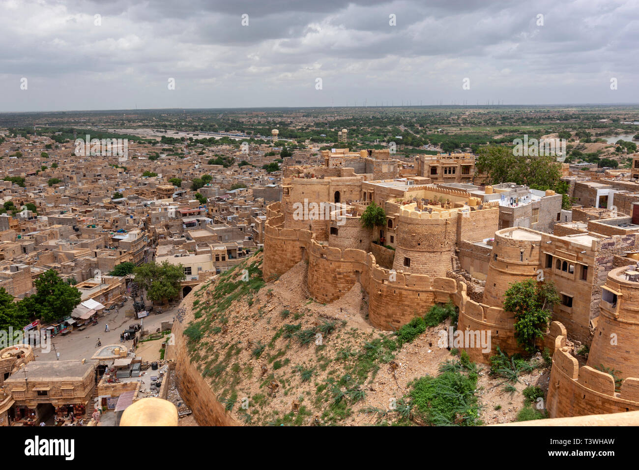 Jaisalmer fort view from Patwon ki Haveli , Jaisalmer, Rajasthan, India ...