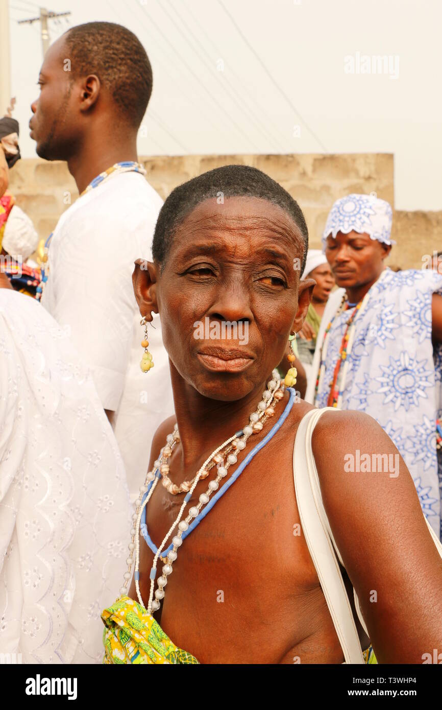 Voodoo festival in Ouidah Benin, held every 10 January all over the ...