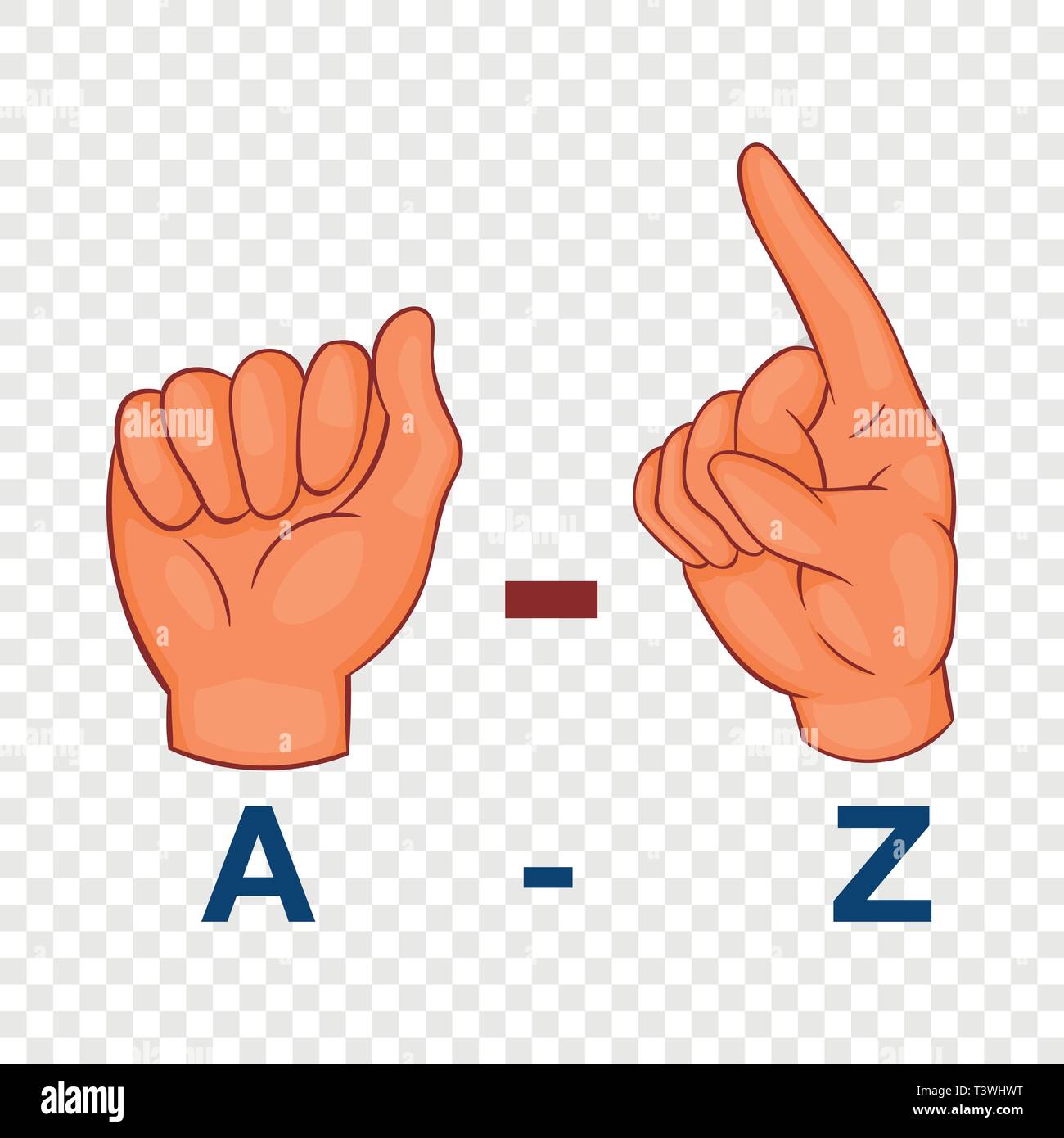 Language hand sign icon, cartoon style Stock Vector Image & Art - Alamy