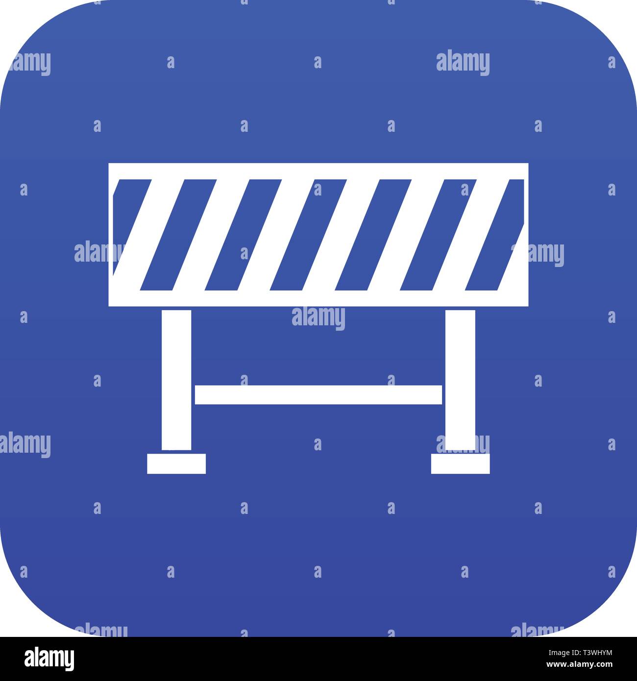 Traffic barrier icon digital blue Stock Vector Image & Art - Alamy