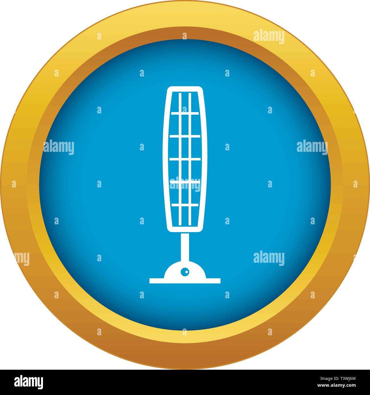 Home heating appliance icon blue vector isolated Stock Vector Image ...