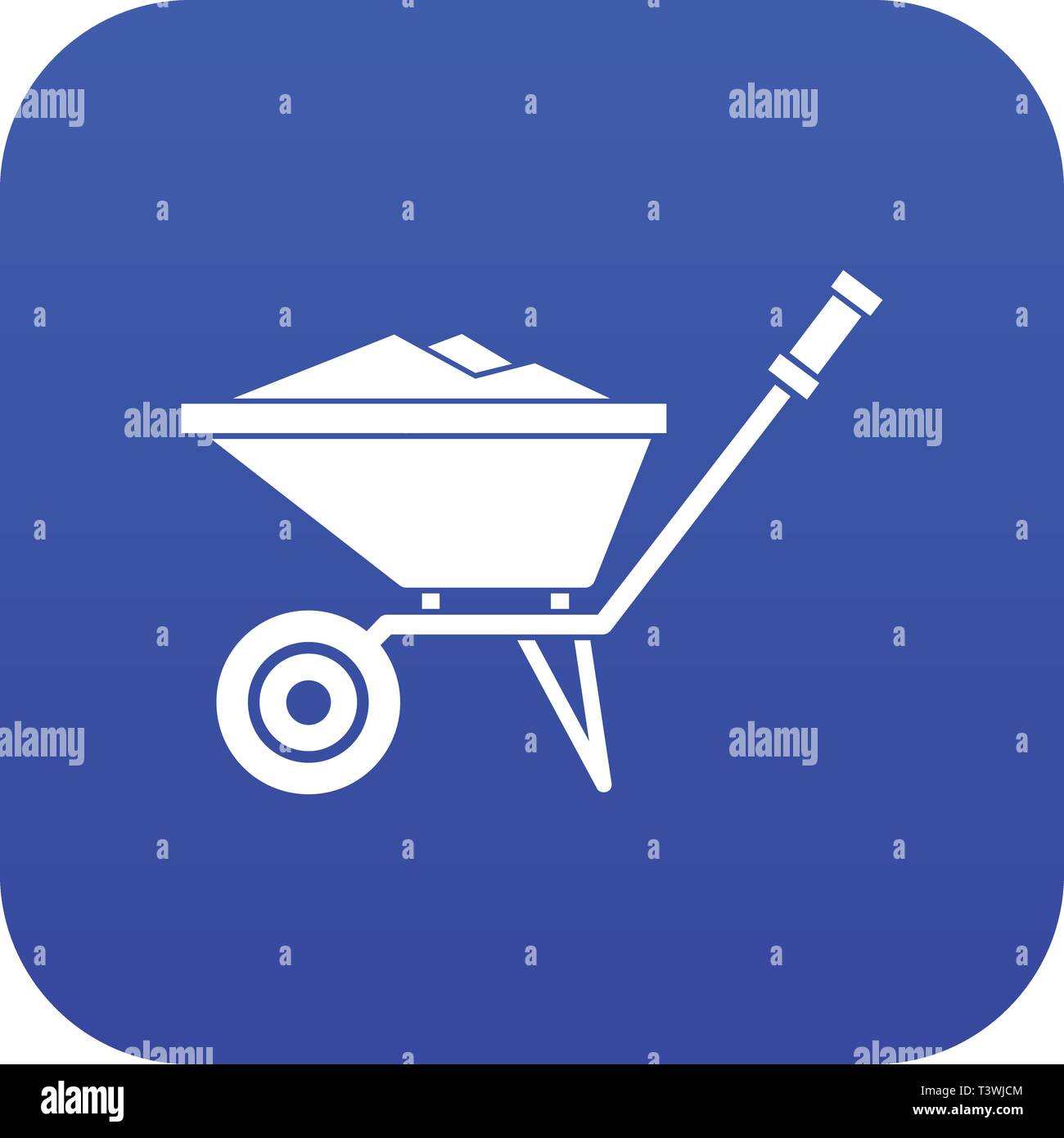 Wheelbarrow icon digital blue Stock Vector Image & Art - Alamy