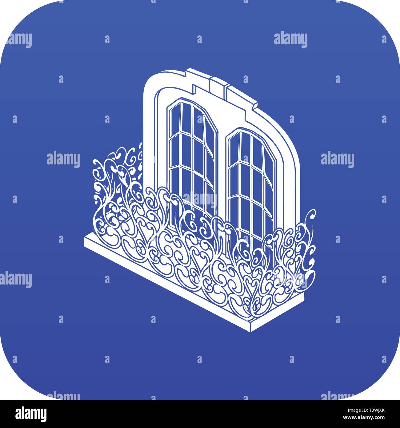 Modern hotel room balcony Stock Vector Images - Alamy