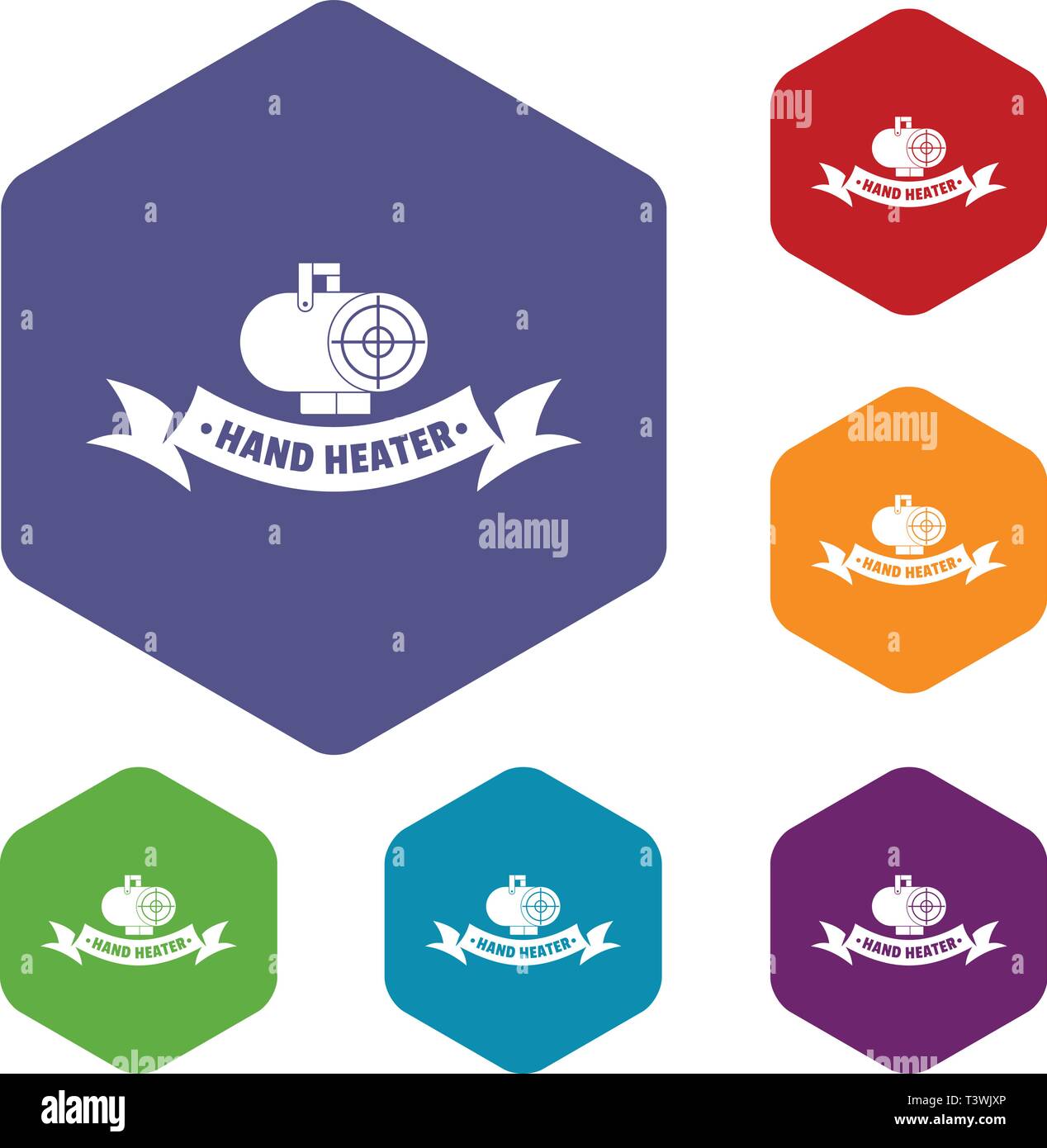 Power heater icons vector hexahedron Stock Vector Image & Art - Alamy