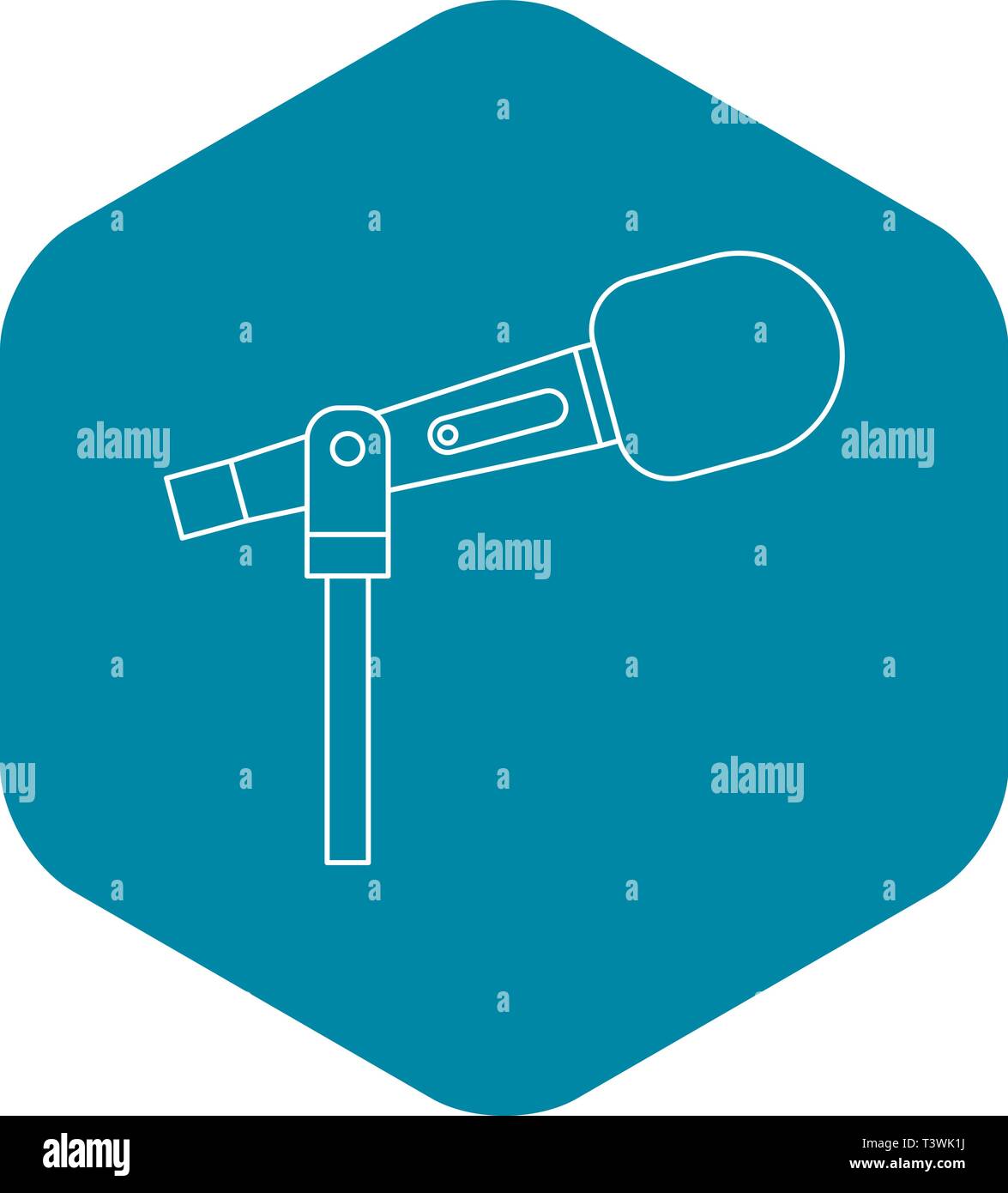 Stage microphone icon, outline style Stock Vector Image & Art - Alamy