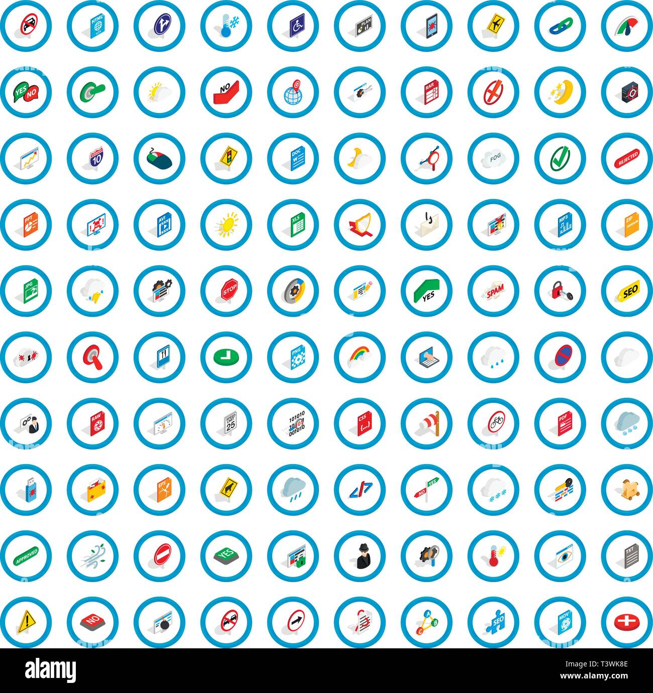 100 sings icons set, isometric 3d style Stock Vector Image & Art - Alamy 100 sings icons set, isometric 3d style Stock Vector Image & Art - Alamy