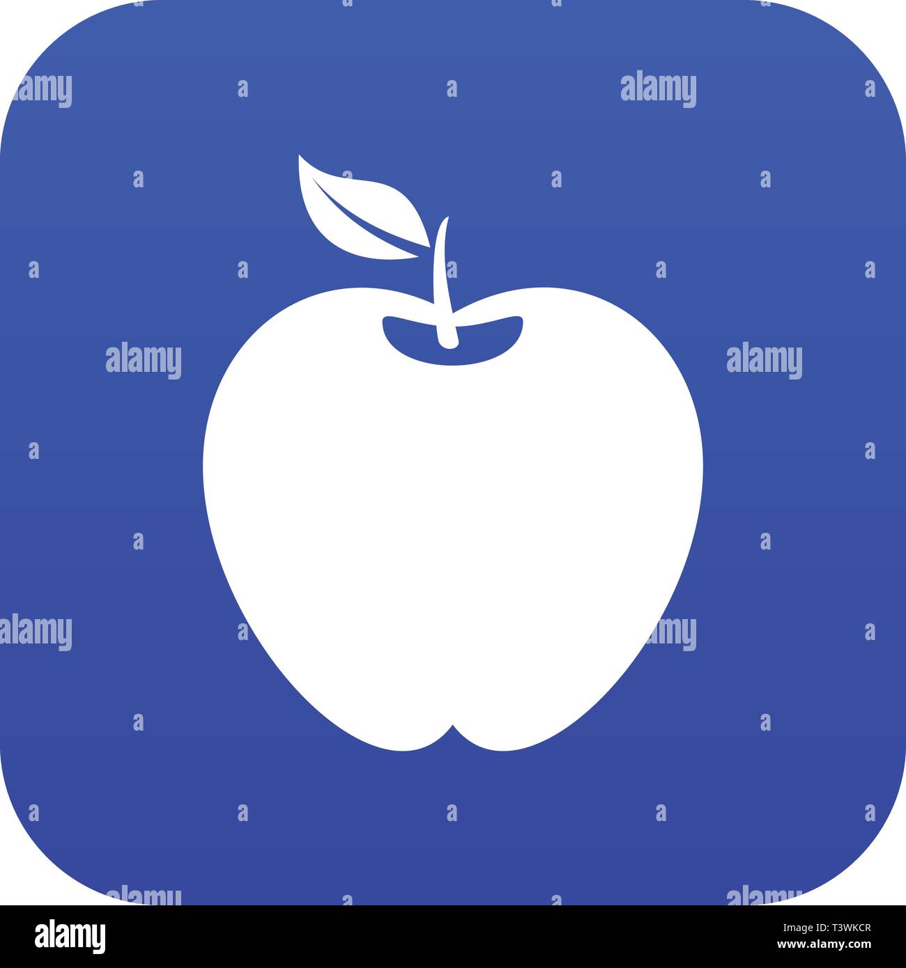 Apple icon digital blue Stock Vector Image & Art - Alamy