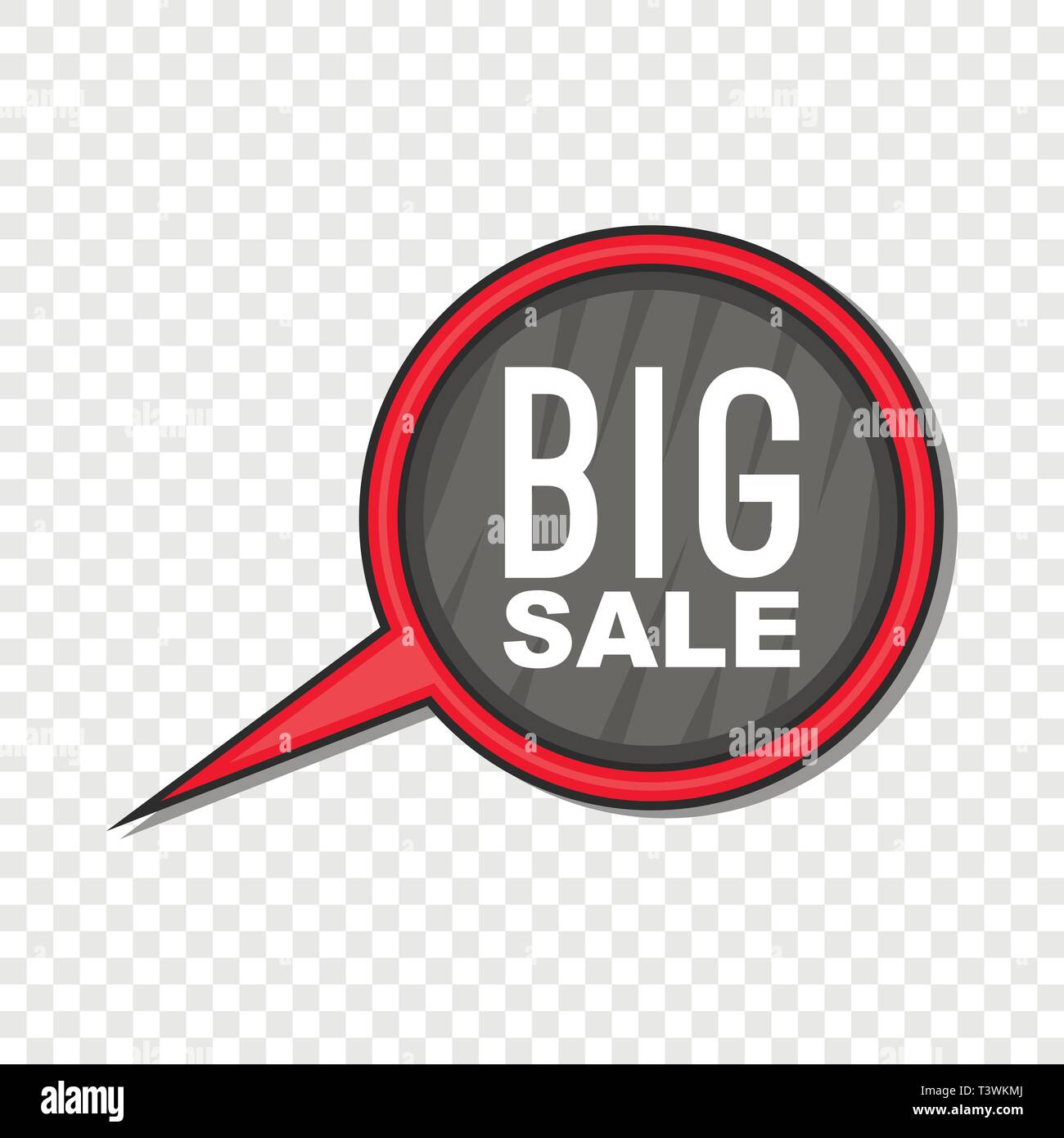 Big sale sign icon, cartoon style Stock Vector Image & Art - Alamy