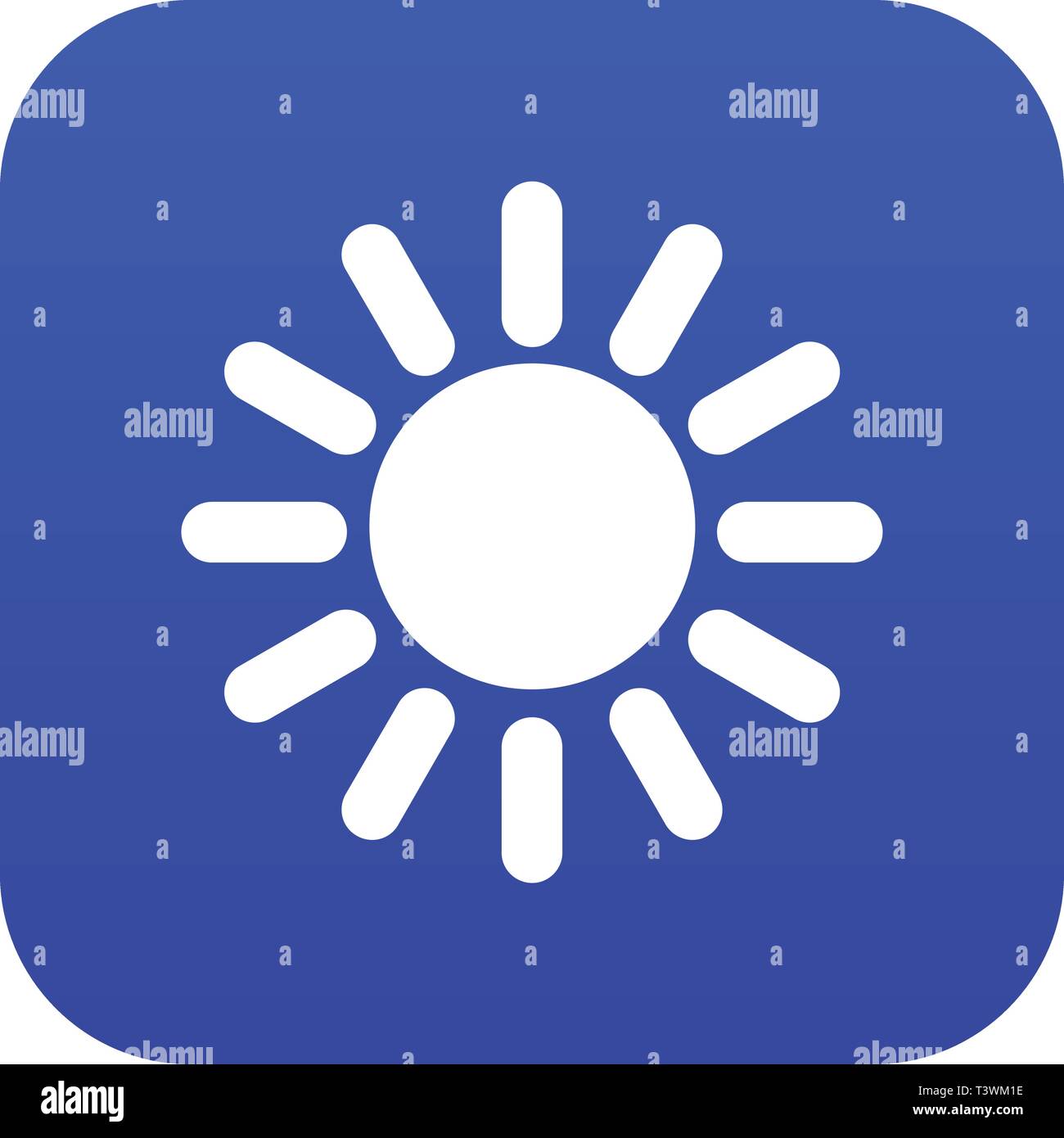 Sun icon digital blue Stock Vector Image & Art - Alamy