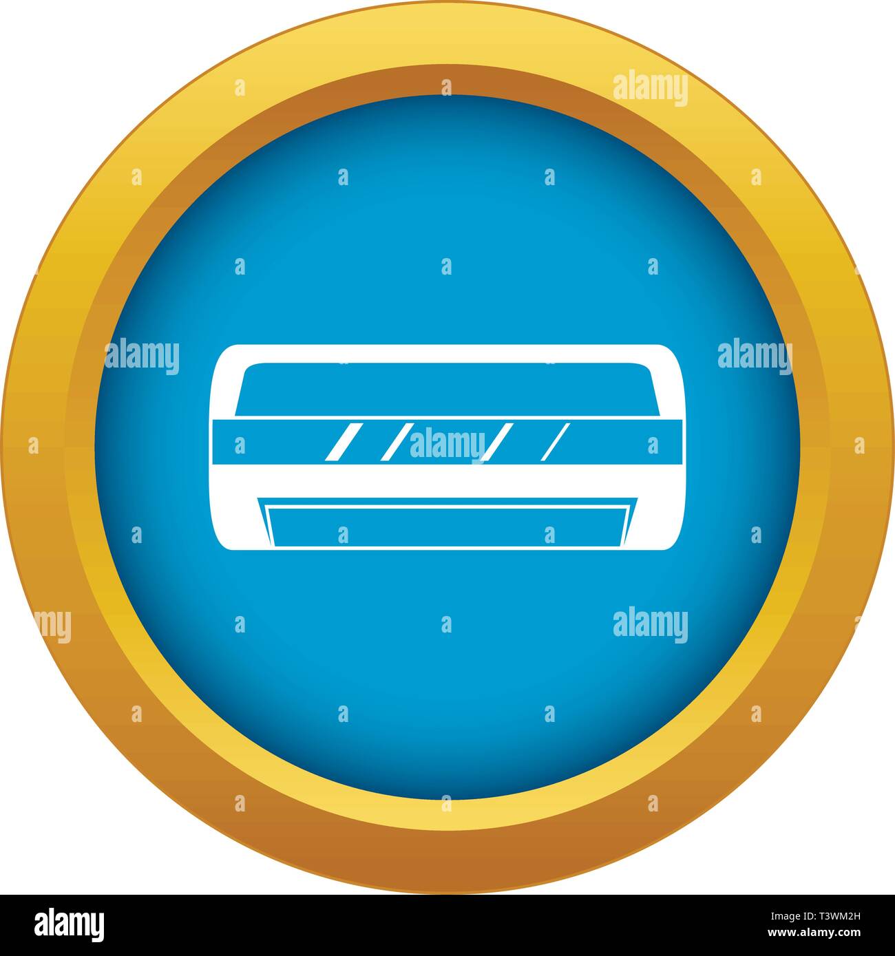 Conditioning split system icon blue vector isolated Stock Vector Image ...