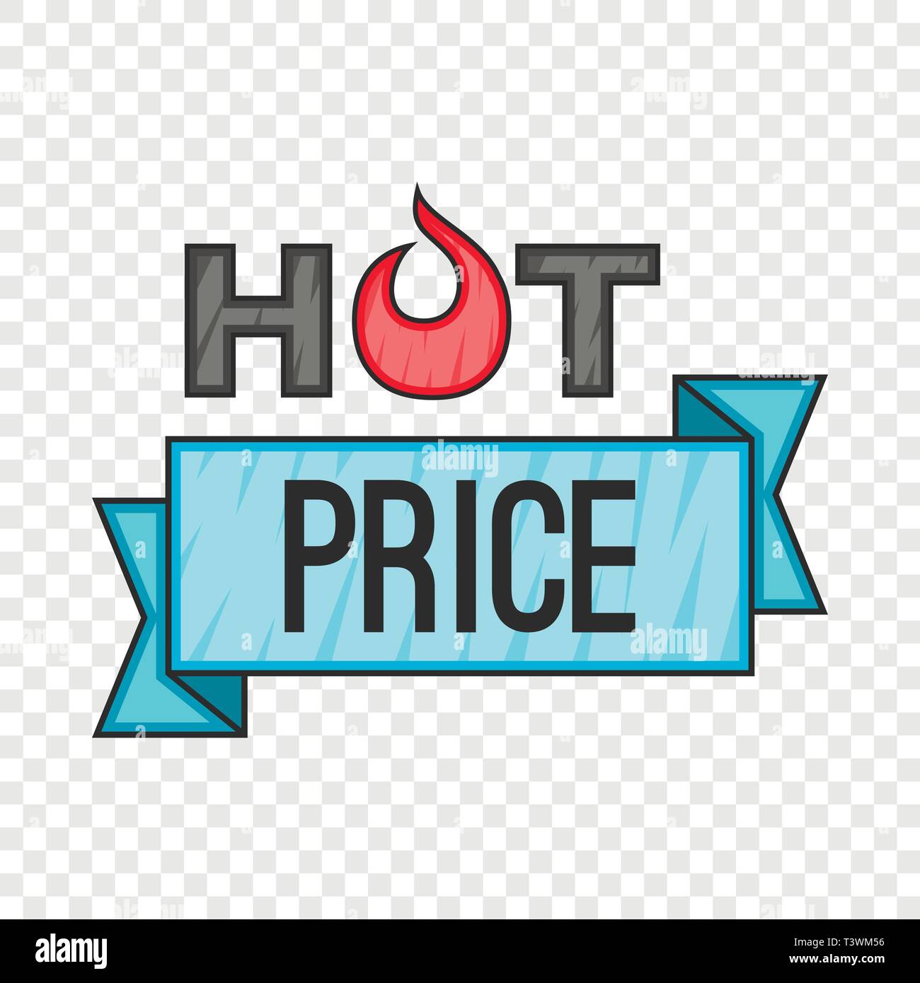 Hot price sticker icon, cartoon style Stock Vector Image & Art - Alamy