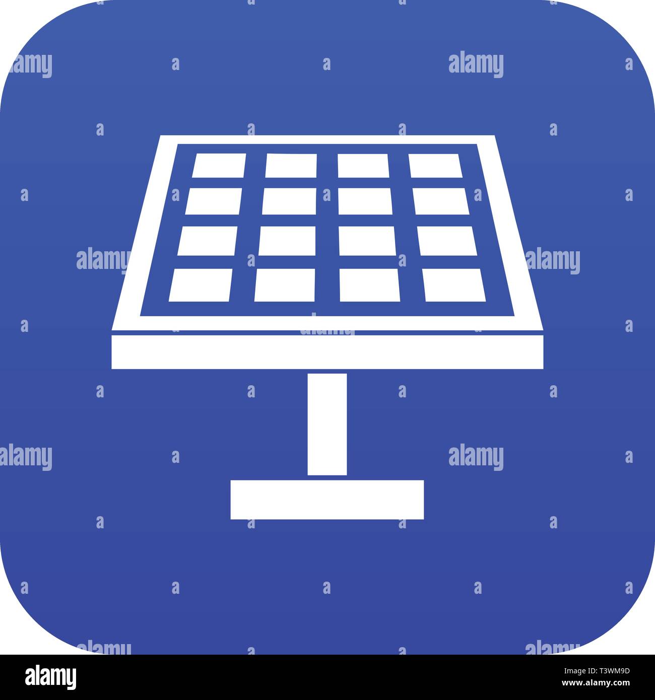 Solar energy panel icon digital blue Stock Vector Image & Art - Alamy