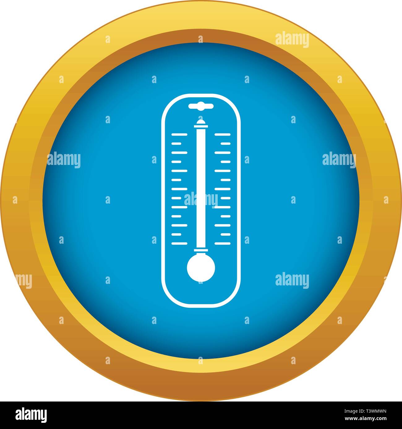 Thermometer icon blue vector isolated Stock Vector Image & Art - Alamy