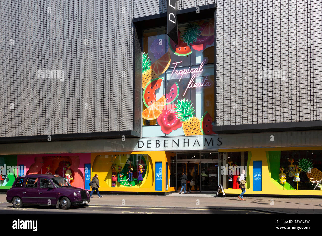 The Debenhams flagship store in Oxford Street, London, England, United ...