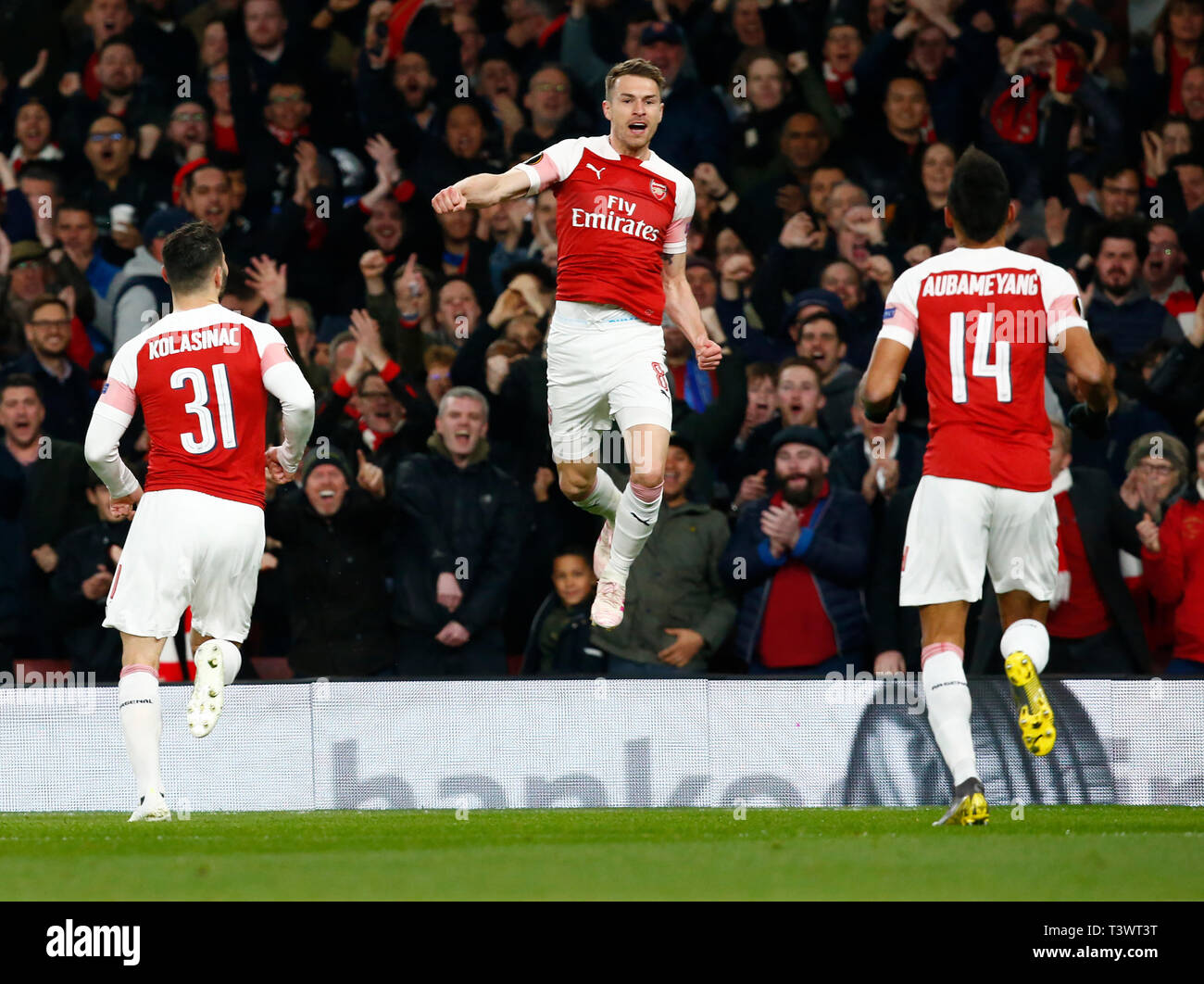 London, United Kingdom. 11th Apr, 2019. Aaron Ramsey of Arsenal C1 ...