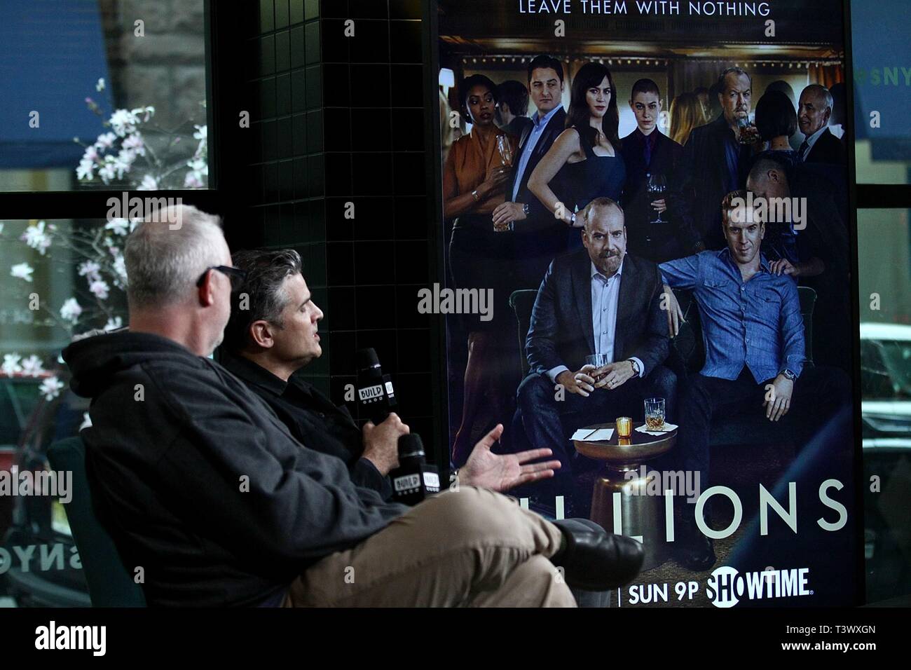 New York, NY, USA. 11th Apr, 2019. Brian Koppelman, David Levien inside ...