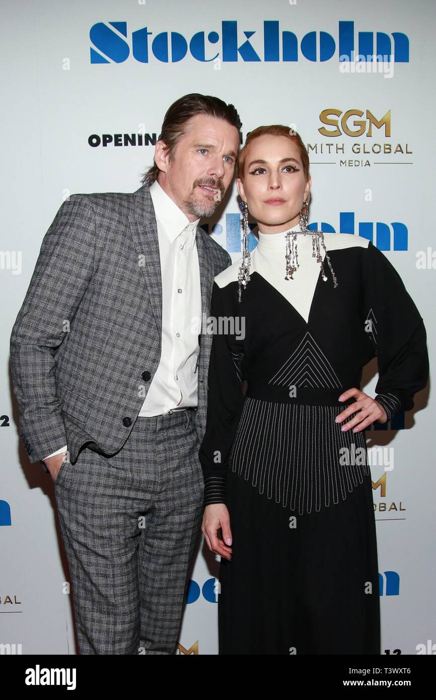New York, NY, USA. 11th Apr, 2019. Ethan Hawke and Noomi Rapace at arrivals for STOCKHOLM ...