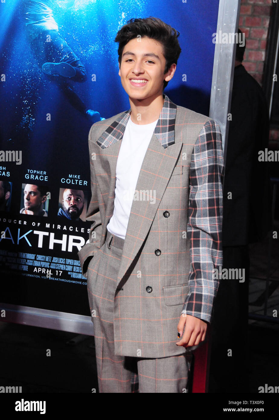 Los Angeles, California, USA 11th April 2019 Actor Marcel Ruiz attends ...