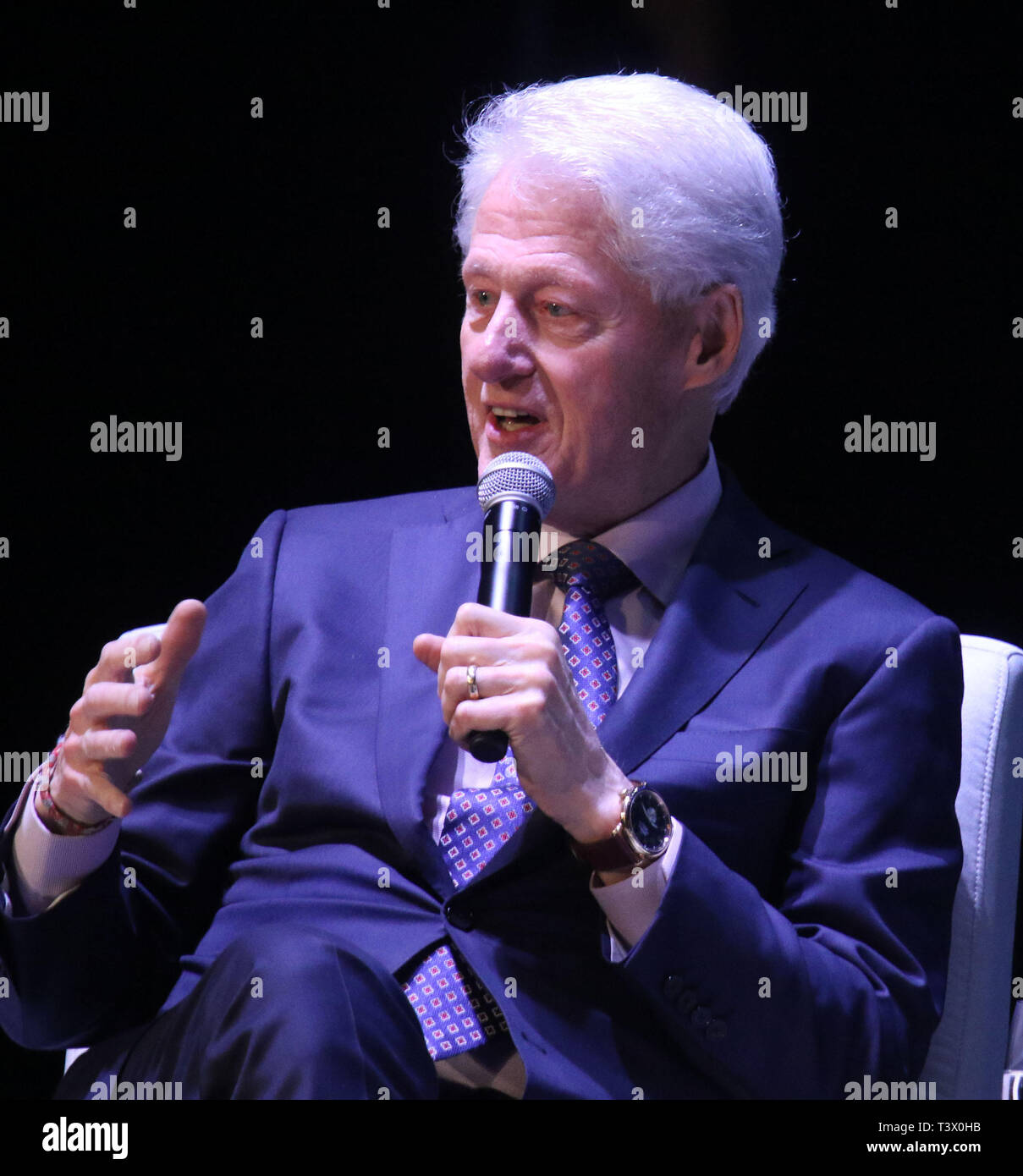 New York City, New York, USA. 11th Apr, 2019. Former Democratic President BILL CLINTON at a ...