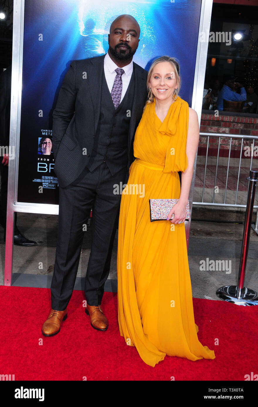 Los Angeles, California, USA 11th April 2019 Actor Mike Colter and wife ...