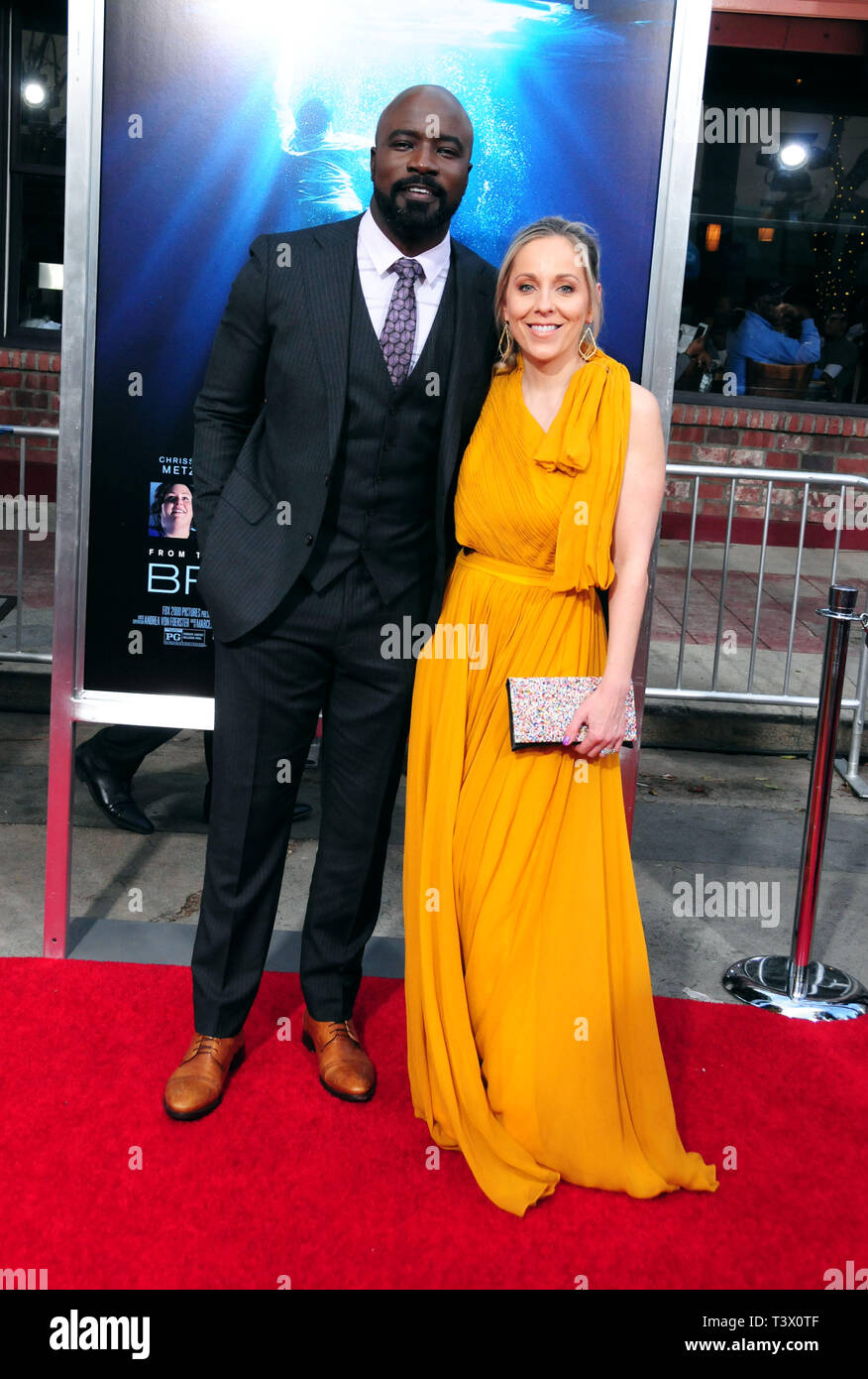 Los Angeles, California, USA 11th April 2019 Actor Mike Colter and wife ...