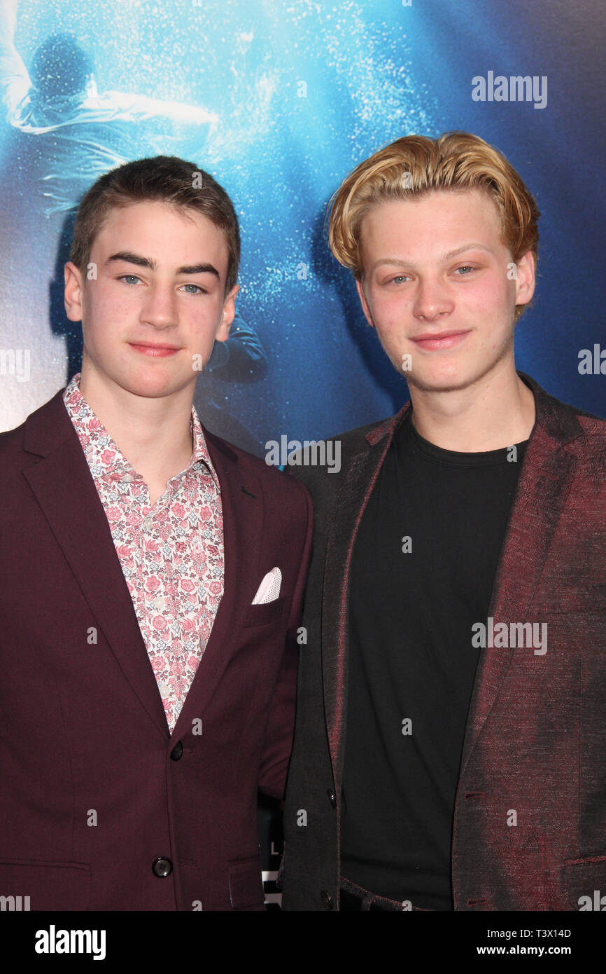 Westwood, California, USA. 11th Apr 2019. Isaac Kragten, Jordan Kronis ...