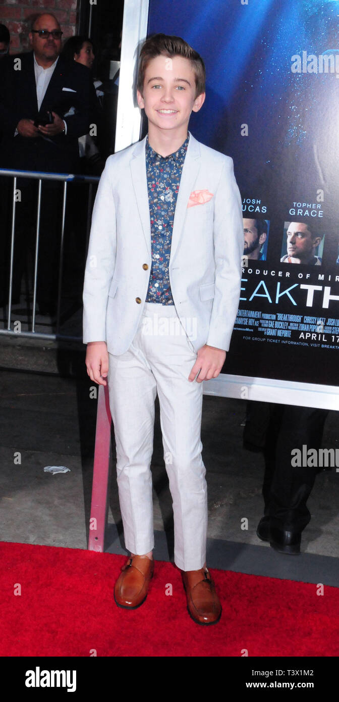Los Angeles, California, USA 11th April 2019 Actor Parker Bates attends ...