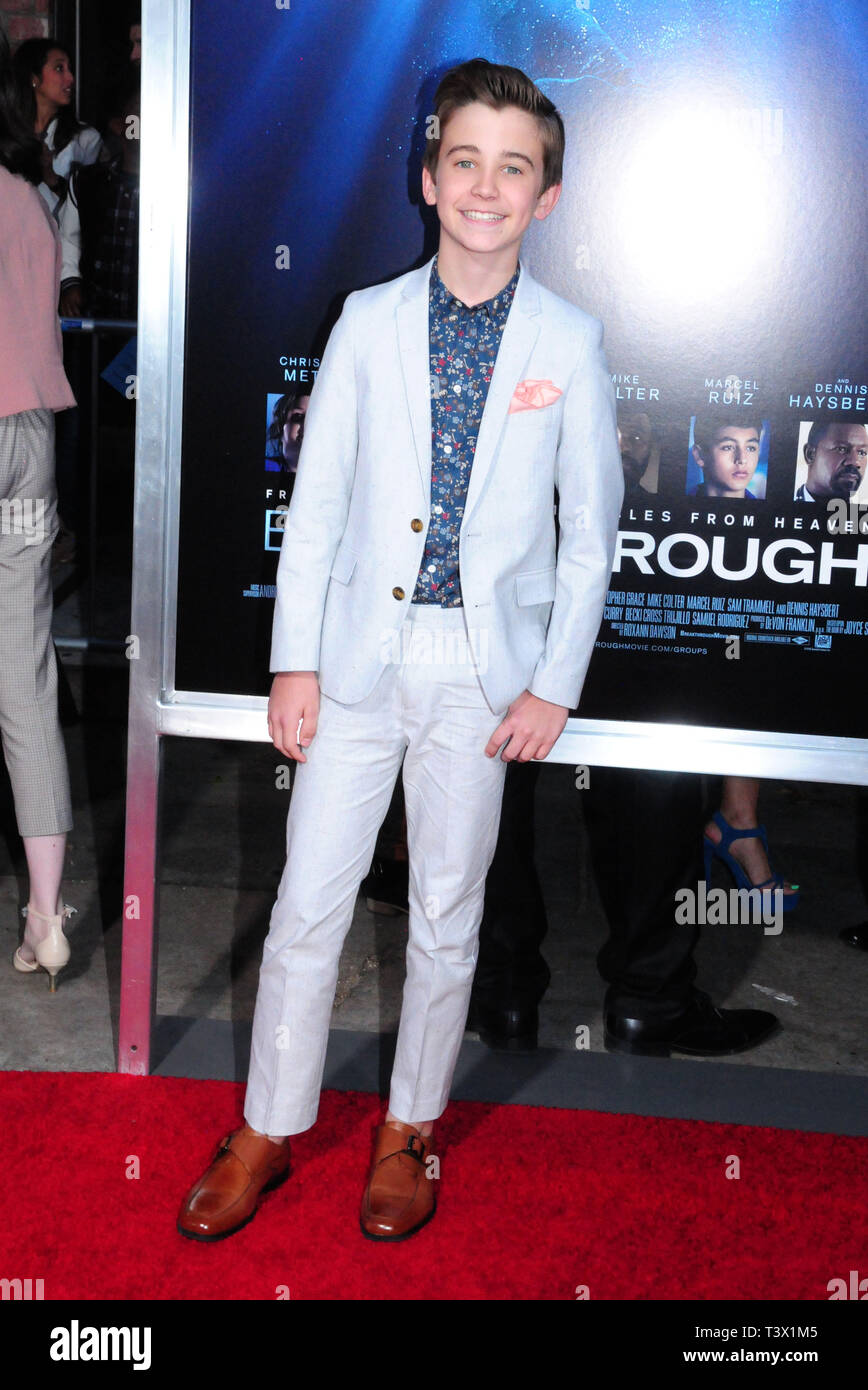 Los Angeles, California, USA 11th April 2019 Actor Parker Bates attends ...