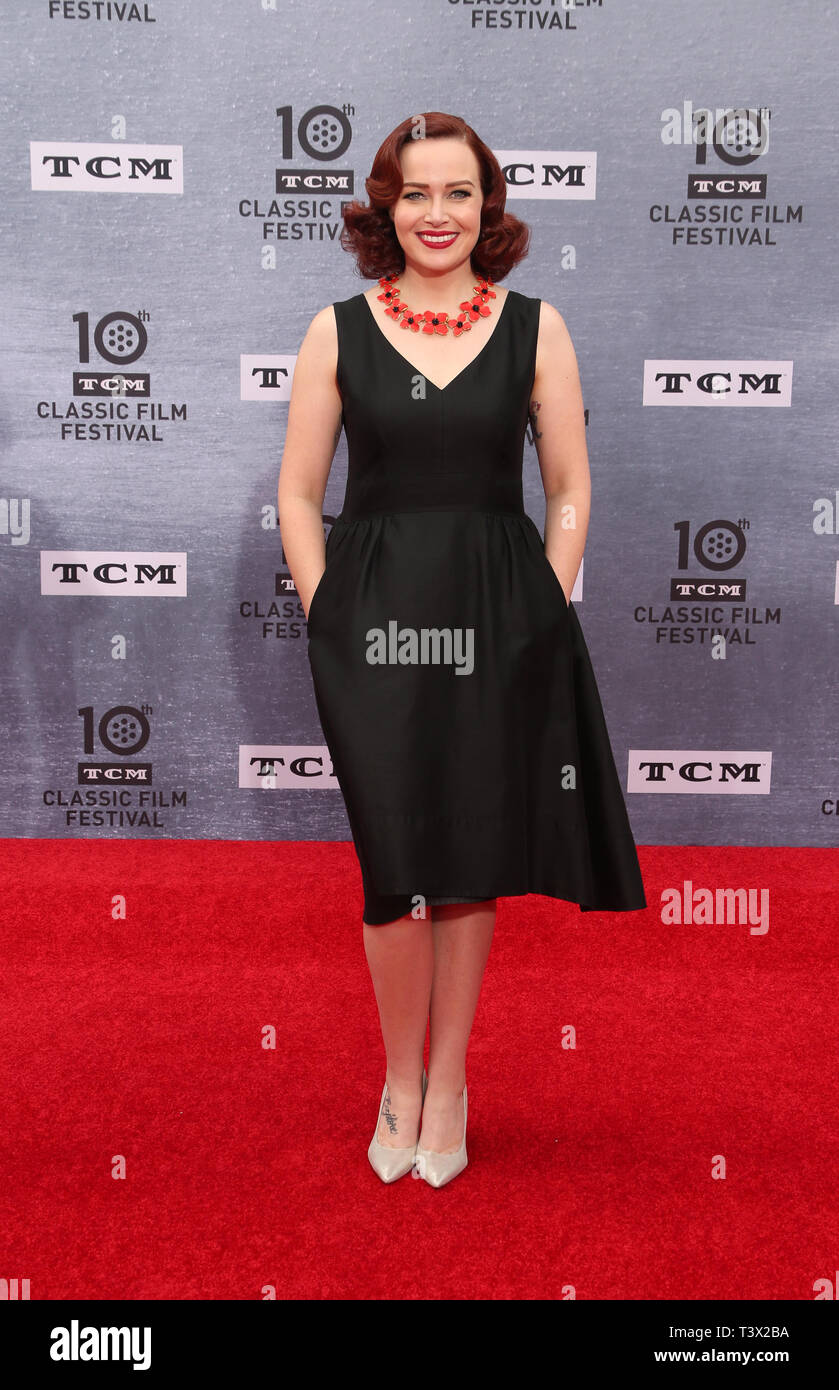 Los Angeles, USA. 11th Apr 2019. Alicia Malone, arrive to 2019 TCM ...