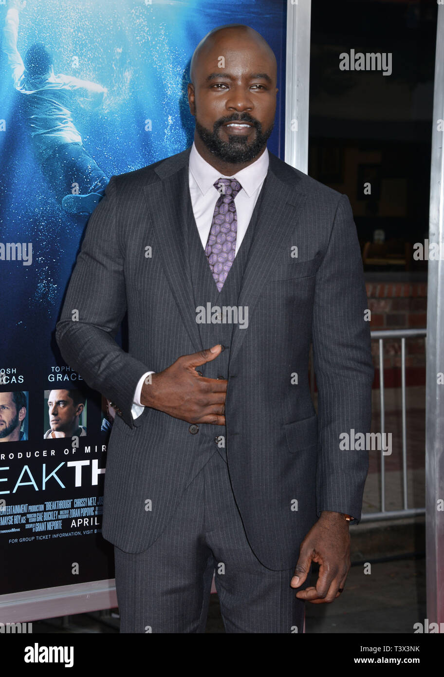Los Angeles, USA. 11th Apr, 2019. Mike Colter attend the premiere of ...