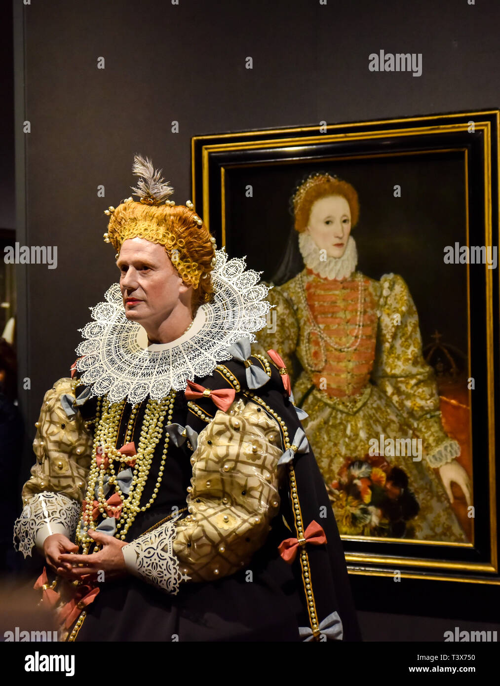 National Portrait Gallery, London, UK. 12th April 2019. Performer ...