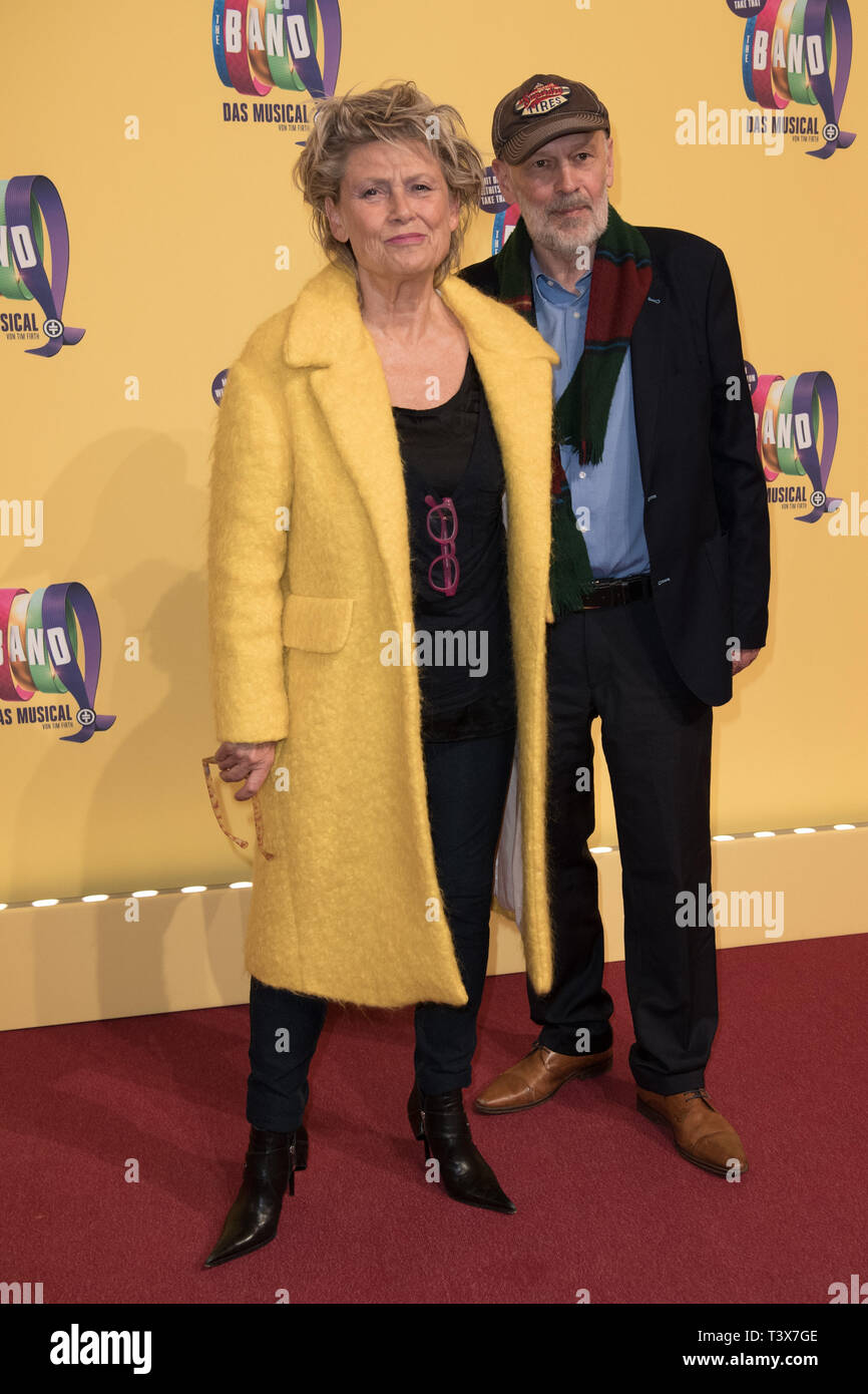 11 April 2019, Berlin: The singer Gitte Haenning and Friedrich Kurz ...