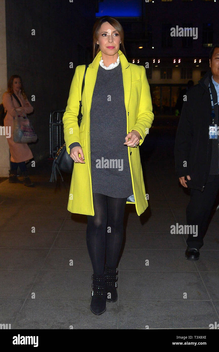 Celebrities at the BBC's 'The One Show' studios Featuring: Alex Jones ...