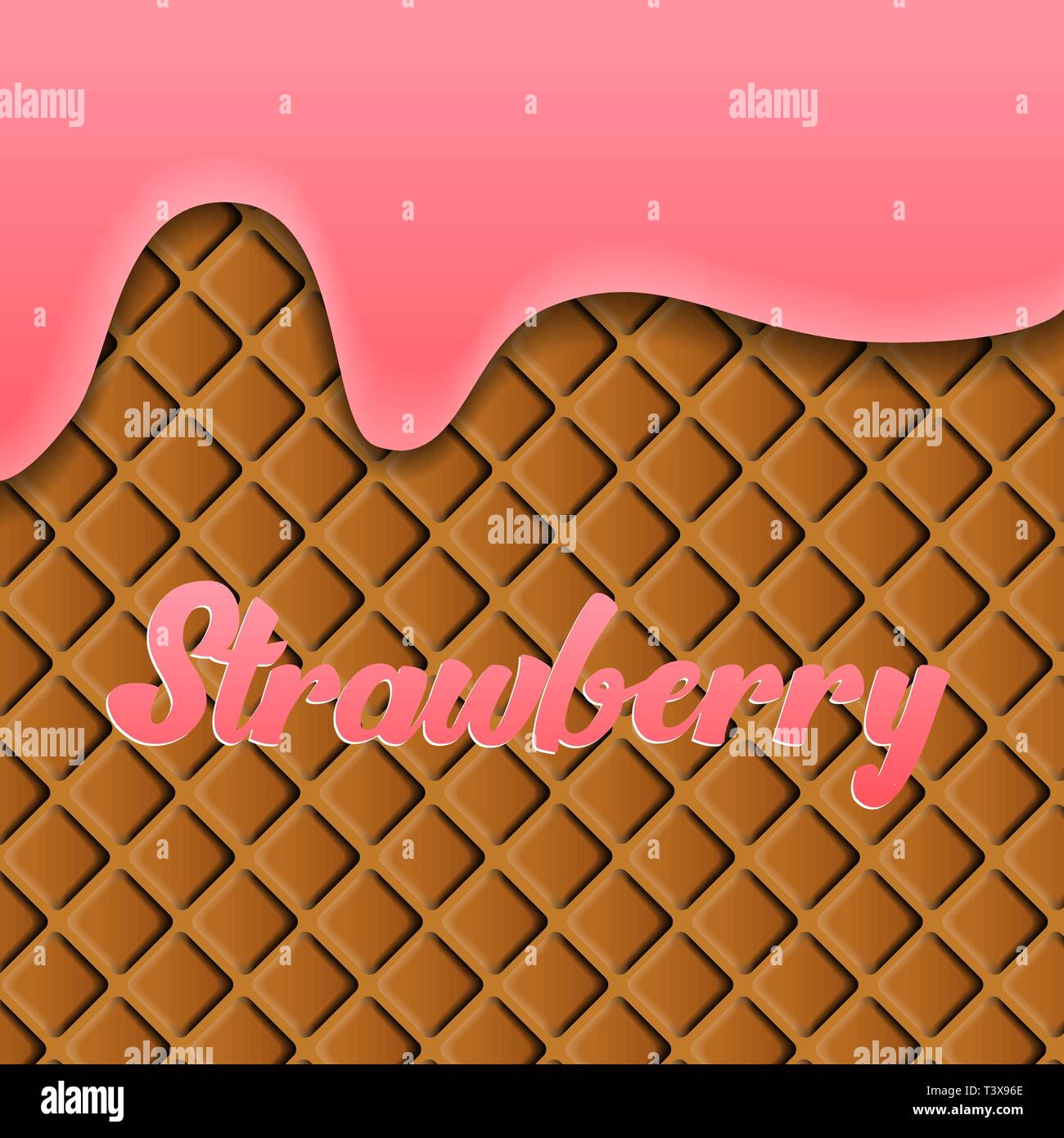 Ice cream melted on Stock Vector Images - Alamy