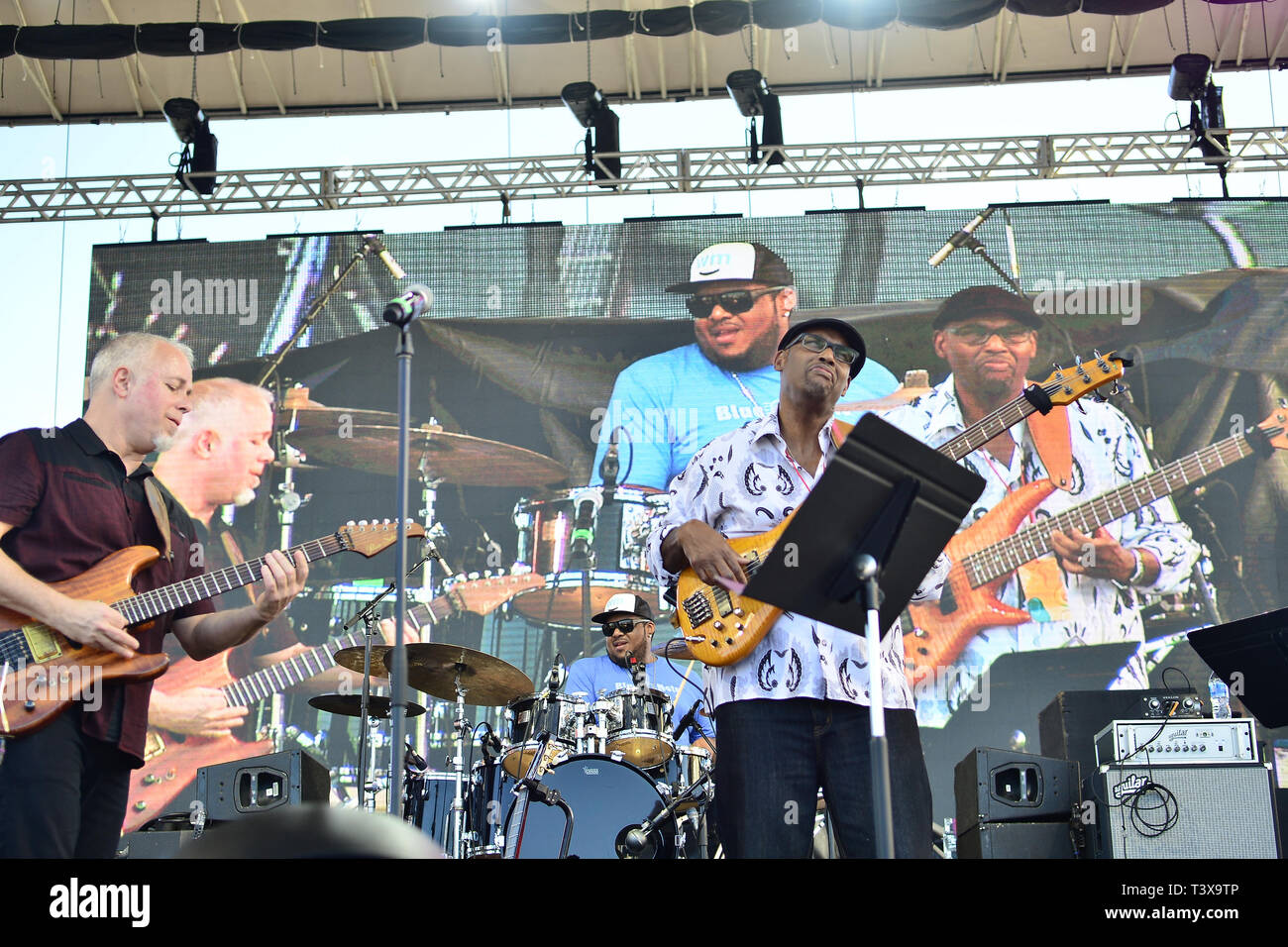 Artists during the 14th Annual Jazz in the Gardens Music Festival at ...