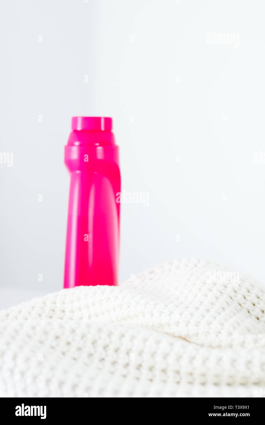 Housekeeping, fabric textures and handmade knitwear concept - Warm ...