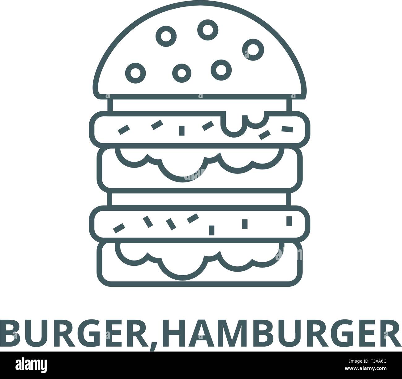 Hamburger Patty Outline